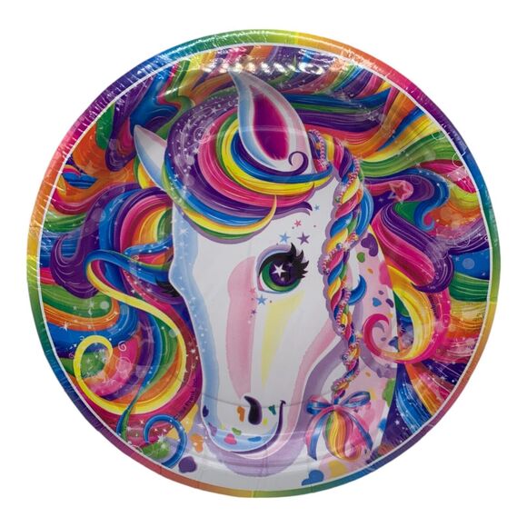 Lisa Frank | Party Supplies | Lisa Frank Birthday Party Plates Rainbow ...